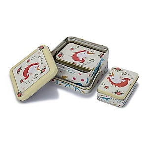 Warmforhom Unicorn Cookie Tins DIY Candy Containers Food Storage Tins Gift Packing Tins Set of 3