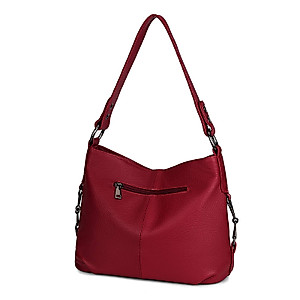 YALUXE Shoulder Bag Genuine Leather Tote Handbag Crossbody Bags for Women