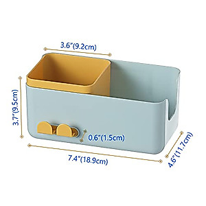 Poeland Hair Dryer Holder Wall Mounted, Hair Tools Organizer for Bathroom, Bathroom Supplies Caddy Storage for Hair Dryer Accessories, Makeup, Toiletries