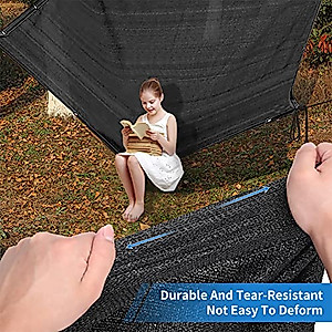 EMEKIAN 90% Black Sunblock Shade Cloth, UV Resistant Sun Shade Canopy with Grommets, 6.5 ft x 10 ft Outdoor Shade Mesh Cover Tarp for Garden, Greenhouse, Pergola, Backyard, Patio, Flowers Plants