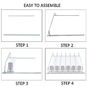 Drink Organizer for Fridge-White Automatic Pusher Glide,12oz 16oz 20oz-Soda Dispenser for Fridge-Holds up to 25 Cans