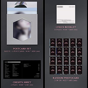 Blackpink 1st Full Album The Album Set (Version 1,2,3,4) (Incl. Blackpink Mobile Grip Holder, Blackpink Transparent Photocard Set)