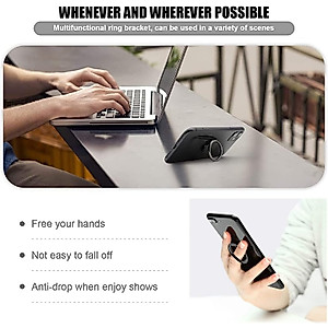 KJYFOANI for Infinix Note 30 Case, [ 1 x Tempered Glass Protective Film], Shockproof Soft Cover, with [360° Rotation Ring Kickstand] Case for Infinix Note 30 (6.78") - Miracle