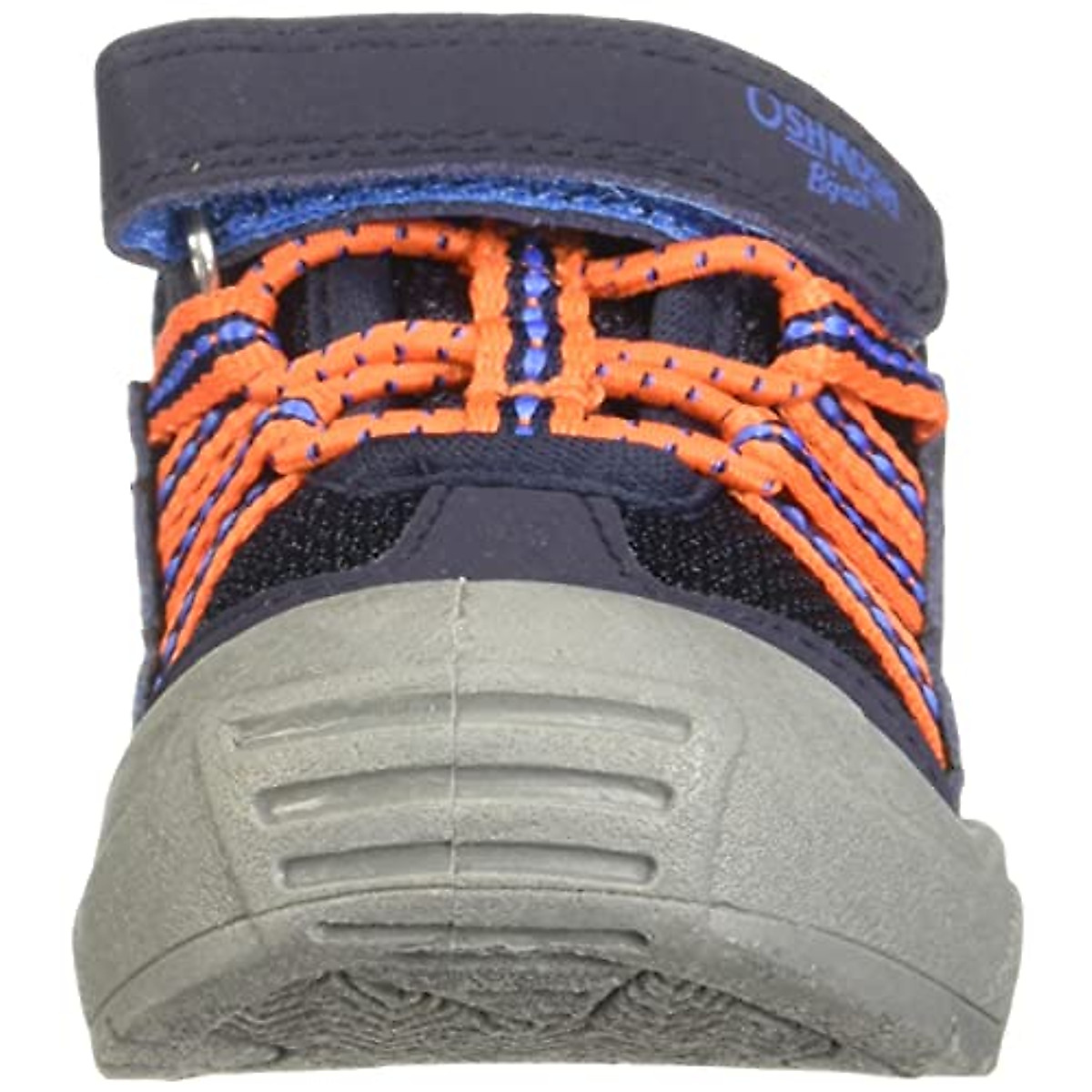 OshKosh B'Gosh Boy's TETI Bump Toe Sneaker, Navy, 4 Toddler