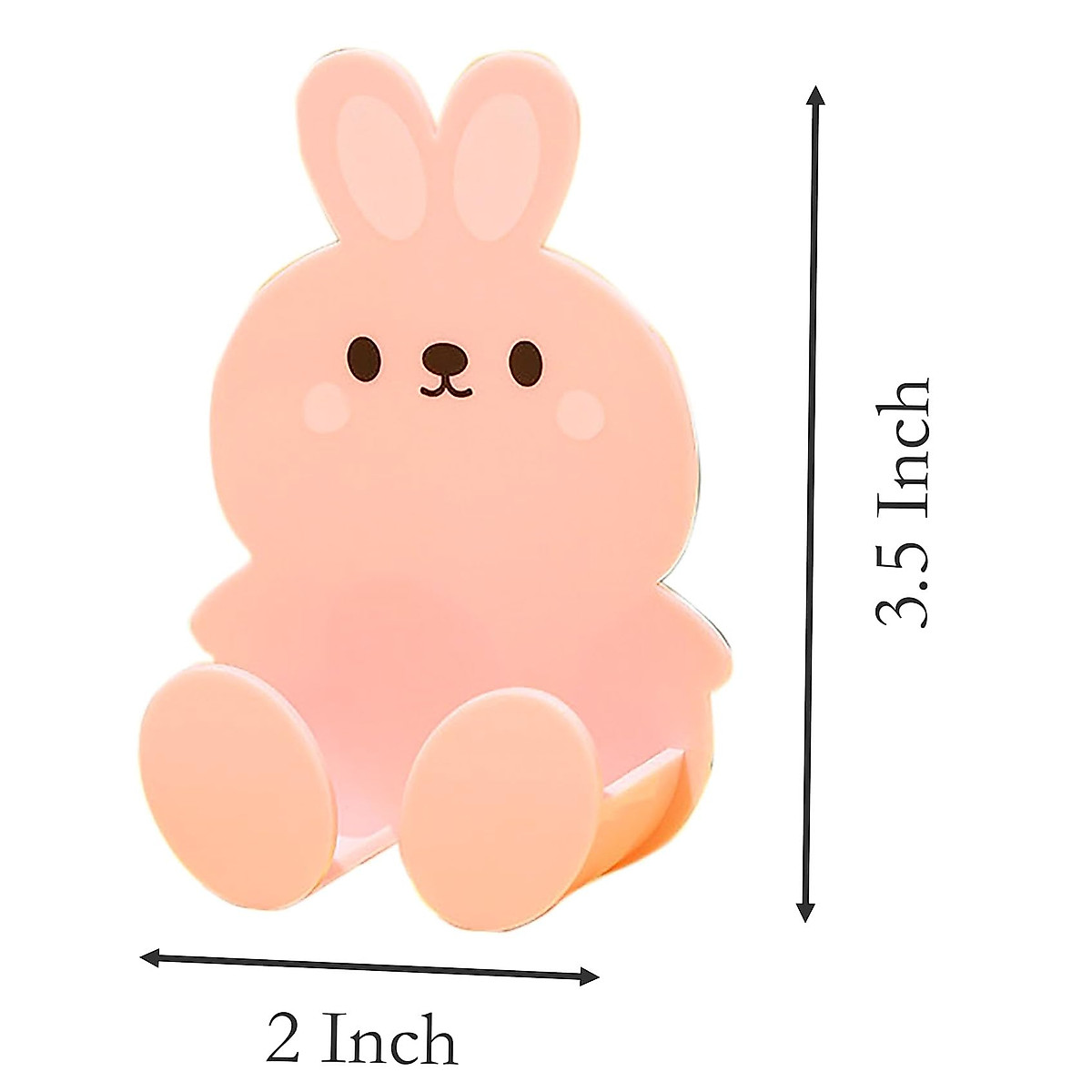 YIKANGHENG 4 Pcs Self Adhesive Plug Hooks, 4 Color Rabbit Design Plastic Plug Organizer Wall Hooks (4)