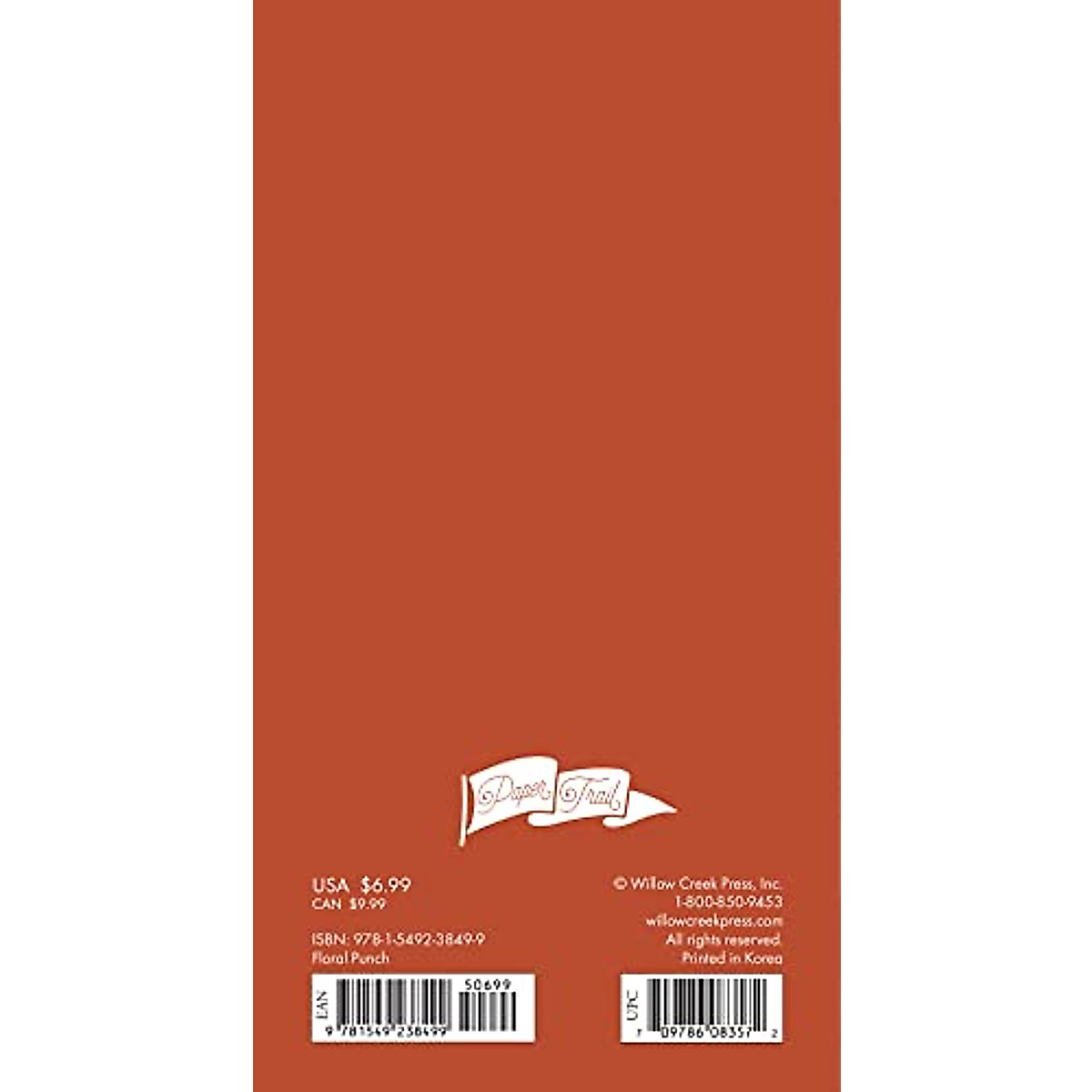 Willow Creek Press Floral Punch 2-Year January 2024 - December 2025 Monthly Pocket Planner (3.5" x 6.5")