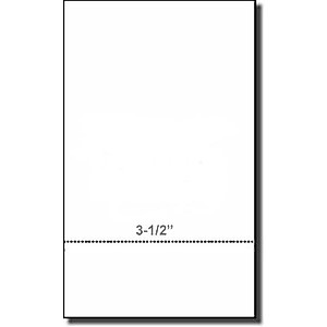500 Sheets, Legal Size (8.5" x 14") Paris 04173, Legal Size 24# White Bond with 3-1/2" Perforation