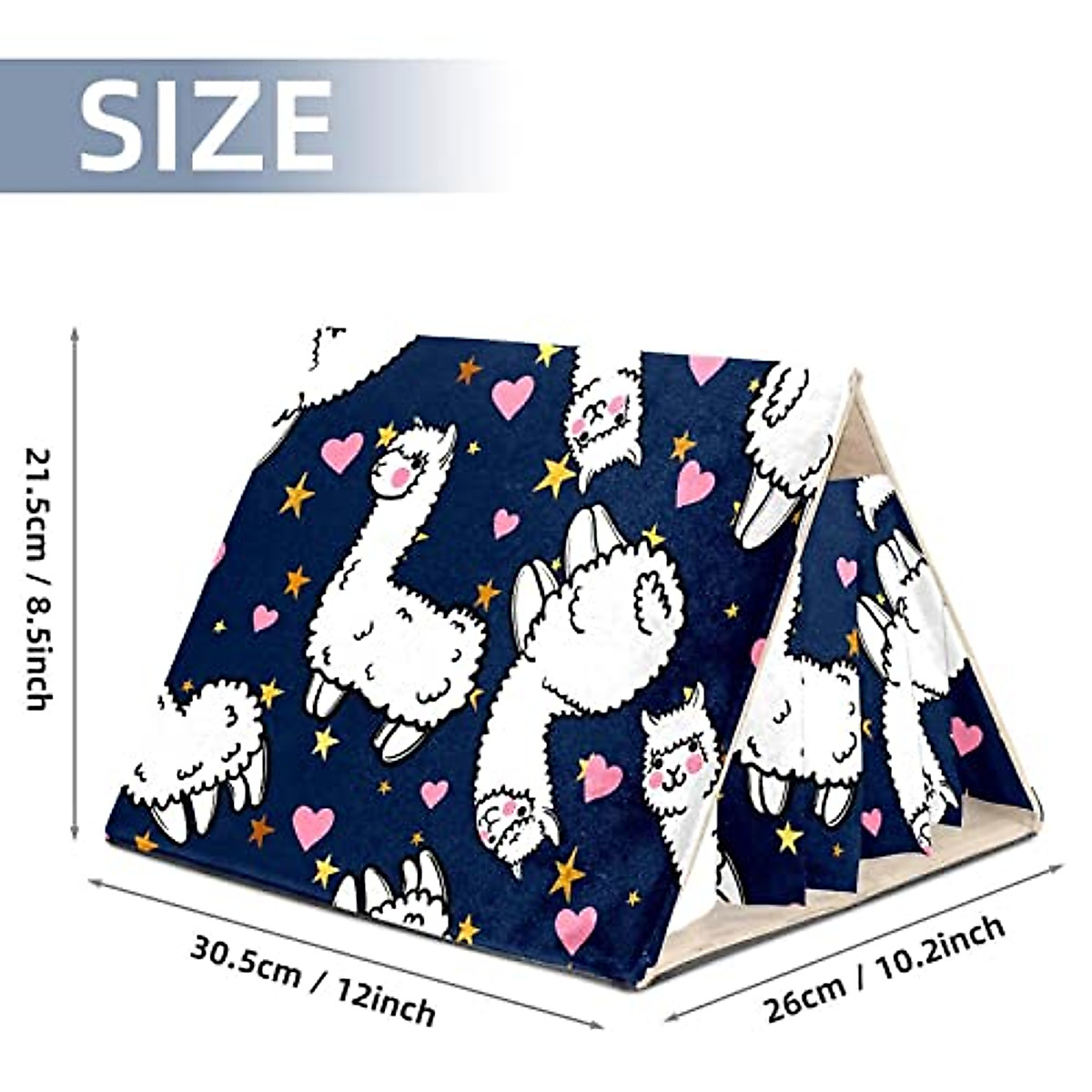 Y-DSIWX Guinea Pig Hideout Cozy Hamster House Cave for Bunny Chinchilla Hedgehog Small Animal Cute Animal Alpaca Love