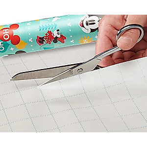 American Greetings Disney Christmas Wrapping Paper with Cut Lines Bundle, Mickey Mouse (3 Rolls, 105 sq. ft.)
