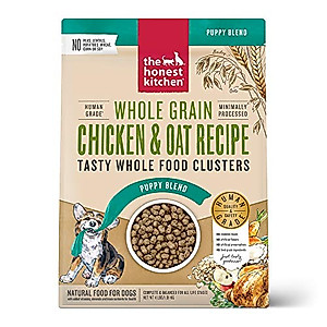 The Honest Kitchen Whole Food Clusters Puppy Whole Grain Chicken Dry Dog Food, 4 lb Bag
