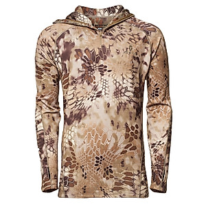 Kryptek Men's Standard Cronos Technical Camo Hunting Hoodie, Highlander, XL