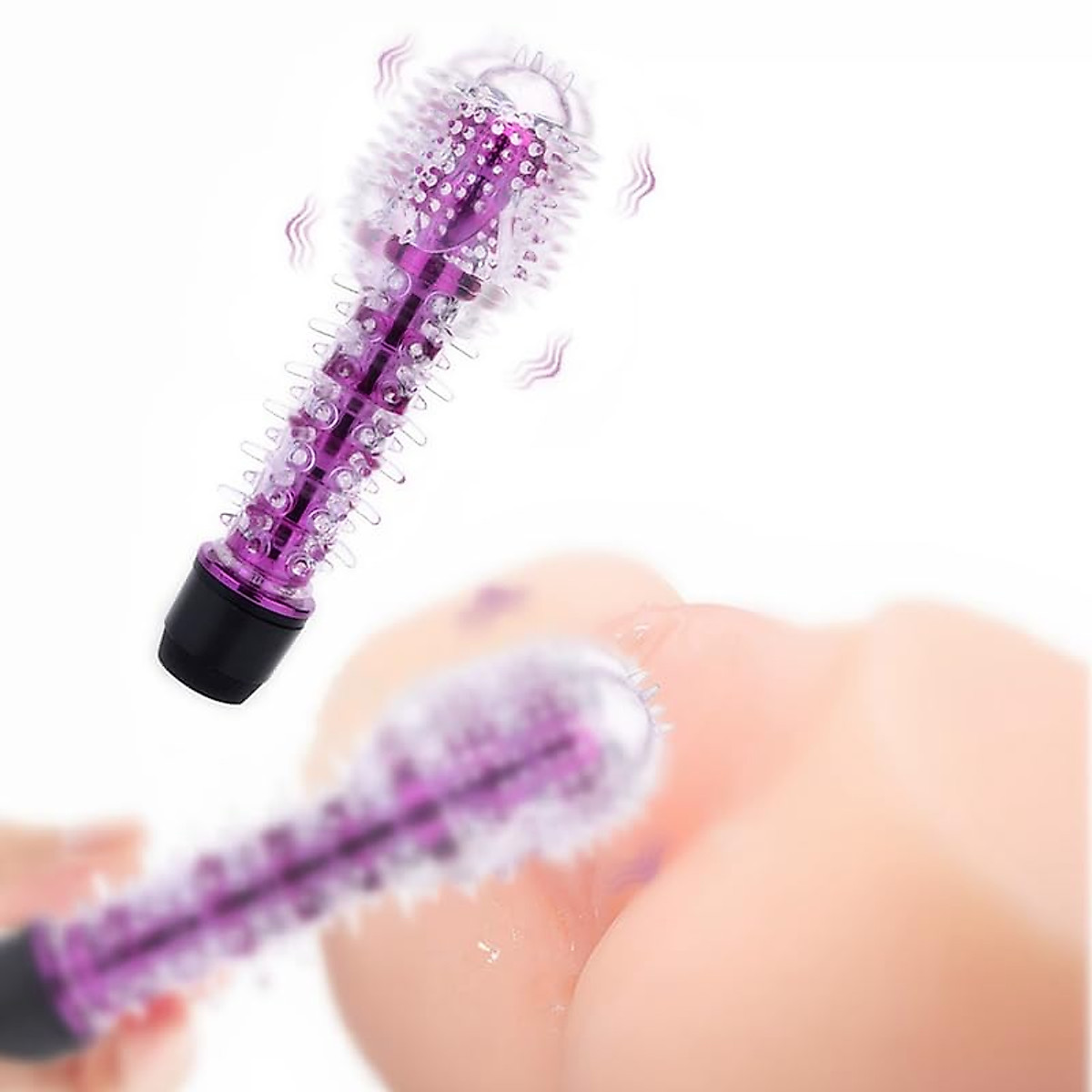 Tentacled Moderate Purple Handheld Multi-Mode Silicone Suction Cup Realistic Classic Wand to Use with Your Partner at Night - XjmFj26-3
