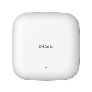 D-Link PoE Access Point WiFi 6 AX1800 Wave 2 Dual Band Wireless Internet Network Compact Design Wall Ceiling Mountable WiFi AC AP (DAP-X2810), White