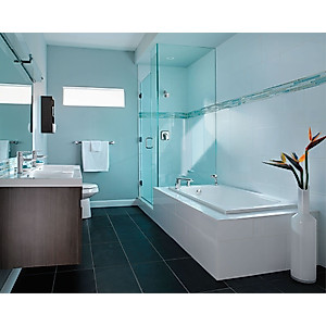 Moen Rizon Chrome One-Handle Modern Bathroom Faucet with Drain Assembly, 6900