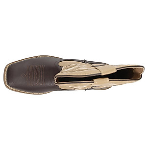 ROPER Mens Classic Square Toe Casual Boots Mid Calf - Brown - Size 10 M