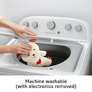 Fisher-Price Baby Portable Sound Machine Calming Vibrations Cuddle Soother Plush Dog Infant Toy with Music for Newborns