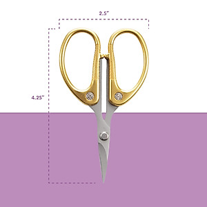 JubileeYarn Bamboo Yarn Bowl with Removable Lid + Embroidery Scissors Combo - Carbonized Brown Bowl