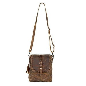 Myra Bag female Brown Beauty Leather Bag Upcycled Leather S-2168
