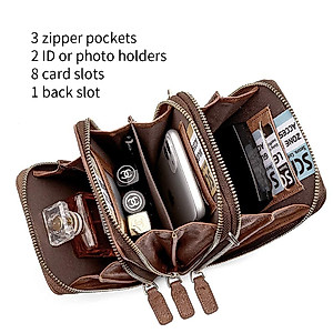 CLUCI Women Backpack Purse Leather Bundles with Small Crossbody Bag for Women Cellphone Shoulder