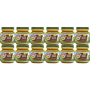 Earth's Best Organic Baby Food Jars, Stage 2 Vegetable Puree for Babies 6 Months and Older, Organic Winter Squash, 4 oz Resealable Glass Jar (Pack of 12)