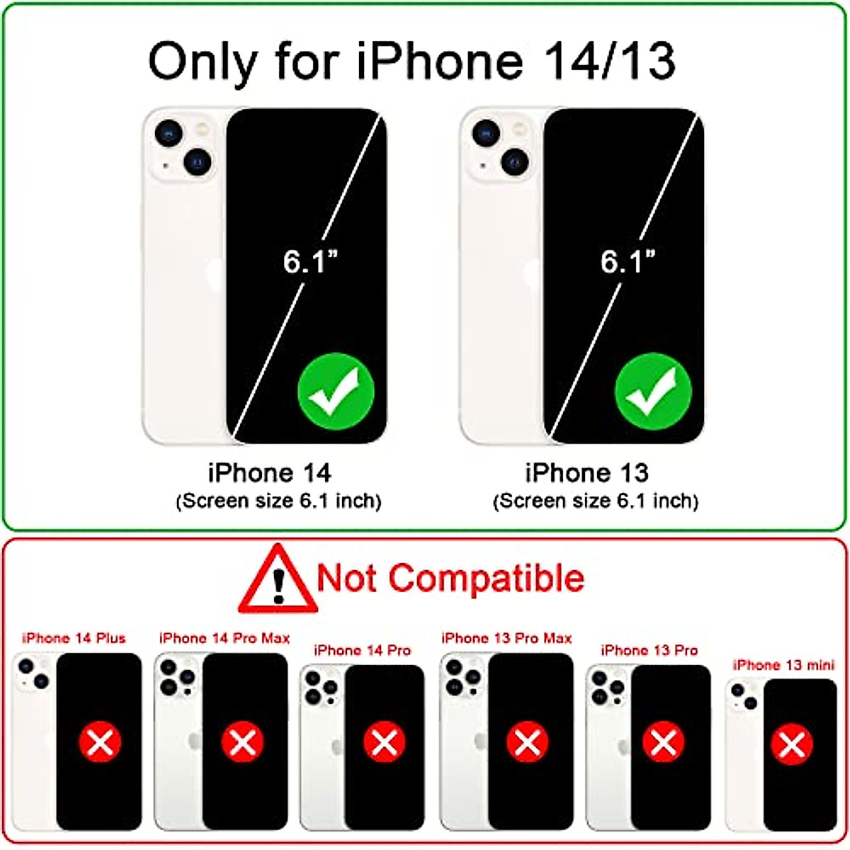 OWLSTAR Cute Neon for iPhone 14 Case & iPhone 13 Case Clear, Flexible Slim TPU Shockproof Transparent Bumper Protective Phone Case for Women and Girls (Hot Pink)