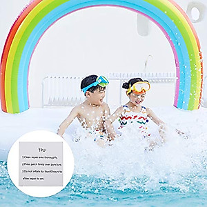 YARNOW 20sheets Tapes Pool Re Products Adhesive TPU Tool Pool, Supplies cm Mattress Decor Garden Toys Self Bounce Film Inflatable Rubber Patch Paddling Home Air Vinyl Product Transparent