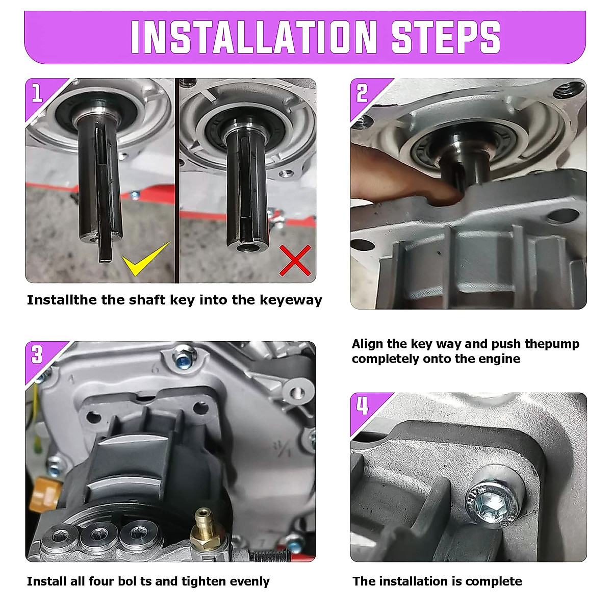 Vertical Pressure Washer Pump 7/8" Shaft Compatible with Homelite 308653052, 308653006, 308653054, 308653093 and more Max 3100 PSI 2.5 GPM Power Washer Pump