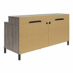 Ameriwood Home Kalissa Media Dresser for TVs up to 50", Gray Oak