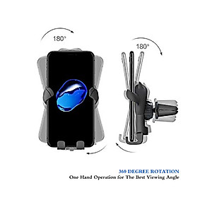 Cute Girly Cartoons Car Phone Holder Mount Air Vent Phone Holder for Car,Compatible Dashboard Windshield Car Phone Holder,Car Accessories for Women and Girls (Rose Pink)