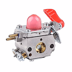 Leopop C1U-W43 545081857 Carburetor for Poulan BVM200FE VS-2 Leaf Blower Zama C1U-W43A Carb Craftsman 25CC 358794763 Blower with Fuel Filter Spark Plug