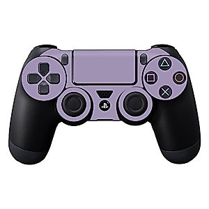 MightySkins Skin Compatible with Sony PS4 Controller - Solid Lavender | Protective, Durable, and Unique Vinyl Decal wrap Cover | Easy to Apply, Remove, and Change Styles | Made in The USA