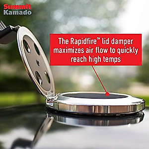 Weber Summit Kamado E6 Charcoal Grill, Black