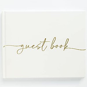 Wedding Guest Book - Perfect Guest Book Weddings Reception, Baby Shower, Polaroid Guest Book for Wedding and Special Events - 100 Blank Pages for Wedding Sign in, Photos - Elegant and Hardcover