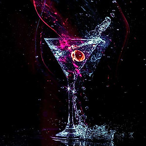 JEKOSEN Crystal Martini Glasses Gift Box 9 Ounce Set of 4 Cocktail Glasses Premium Strong Lead-Free Clear