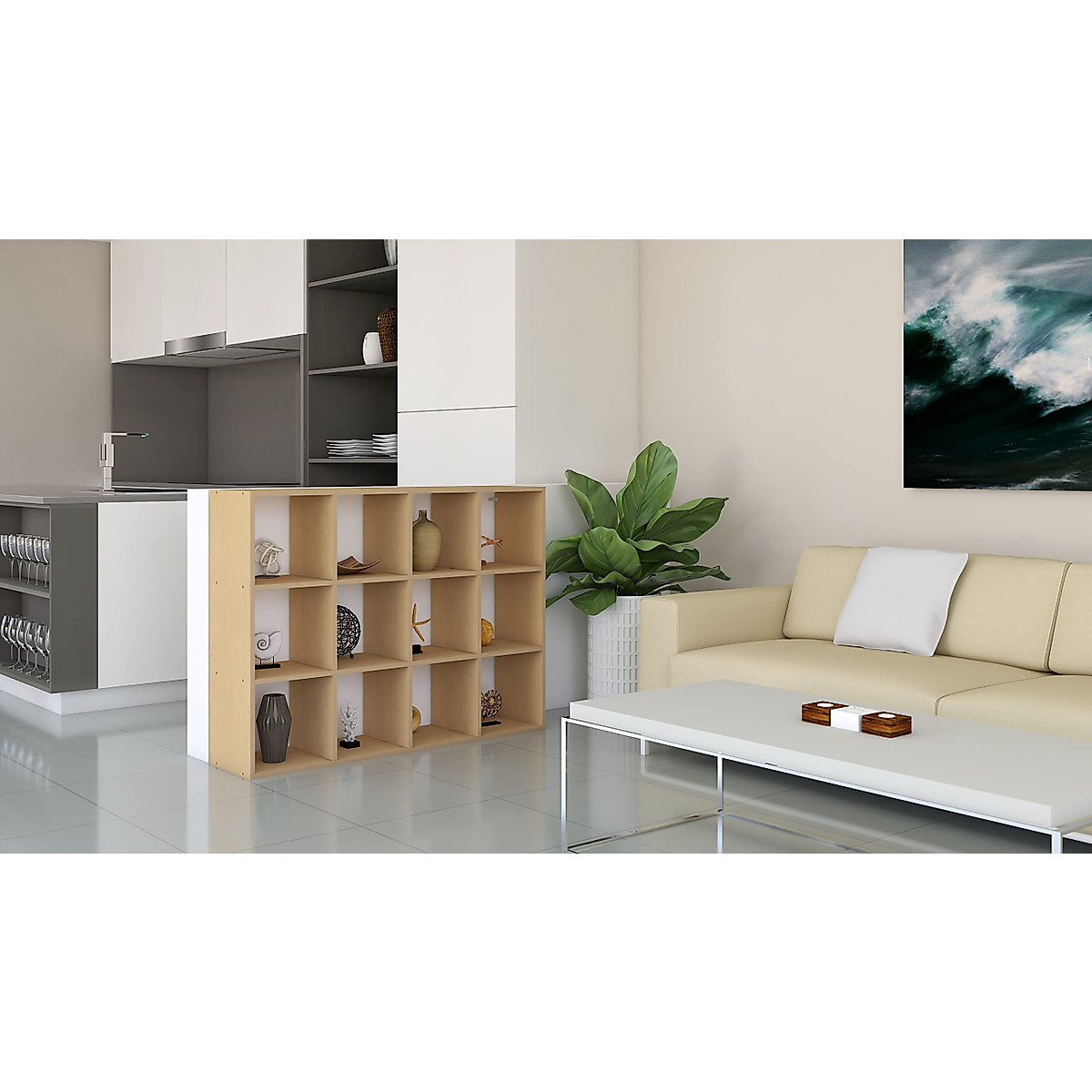 Letmobel Cube Organizer | Book Shelf Organizer with Cube Storage Shelf | DIY Cubical Storage Organizer | Shelf Organizer for Bedroom Living Room Office | Cube Shelf for Home Offices (12 Cube, Black)