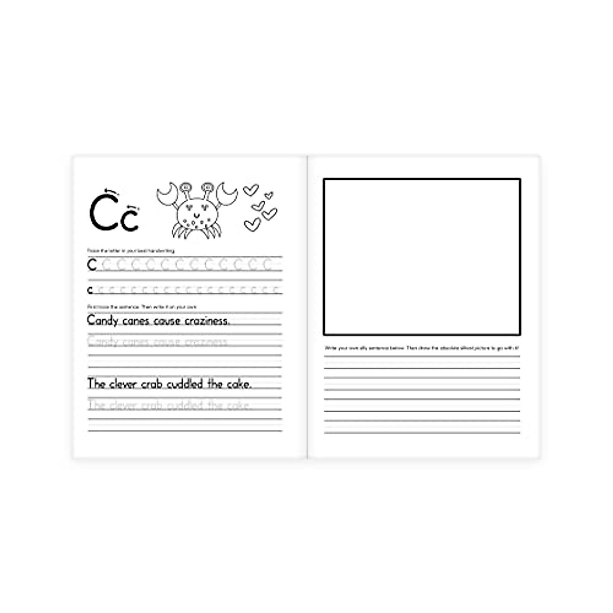 Handwriting Practice Book for Kids (Silly Sentences): Penmanship and Writing Workbook for Kindergarten, 1st, 2nd, 3rd and 4th Grade: Learn and Laugh by Tracing Letters, Sight Words and Funny Phrases