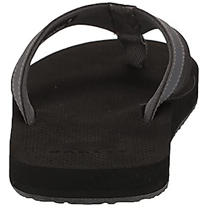 Oakley Men's Burke Flip Flop, Blackout, 12
