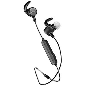 PHILIPS ActionFit SN503 Wireless Bluetooth Earphones with Heart Rate Monitoring and IPX5 (TASN503BK)