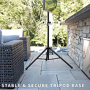 VIVO Tripod 32 to 55 inch LCD LED Flat Screen TV Display Floor Stand, Portable Height Adjustable Mount, Black, STAND-TV55T