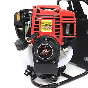 1.4HP Concrete Vibrator 38.7CC Single Cylinder Backpack Vibrator Portable Insertion Vibrator Air Bubbles Level Remover Construction Tool for Construction Sites