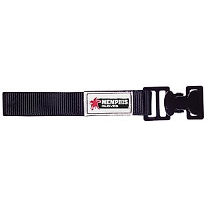 MCR Safety GCB Nickel Gloves Utility Clip with Nylon Strap, Black,Large