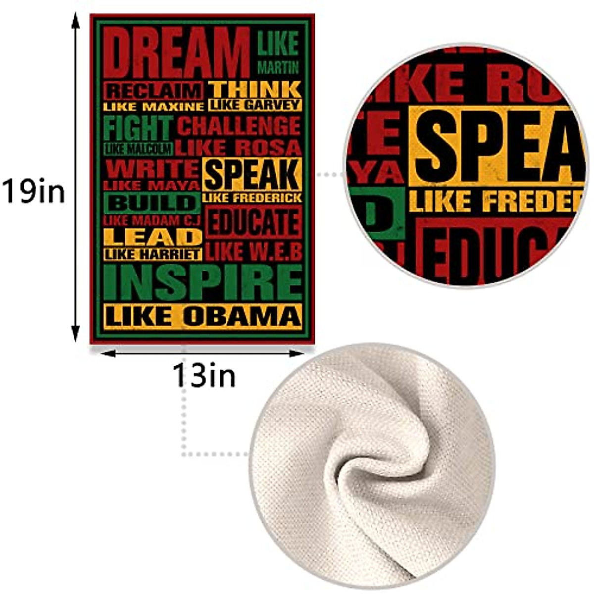 Nepnuser Juneteenth Garden Flag Black History Month African American Festival Decoration Lawn Front Yard Sign Decor