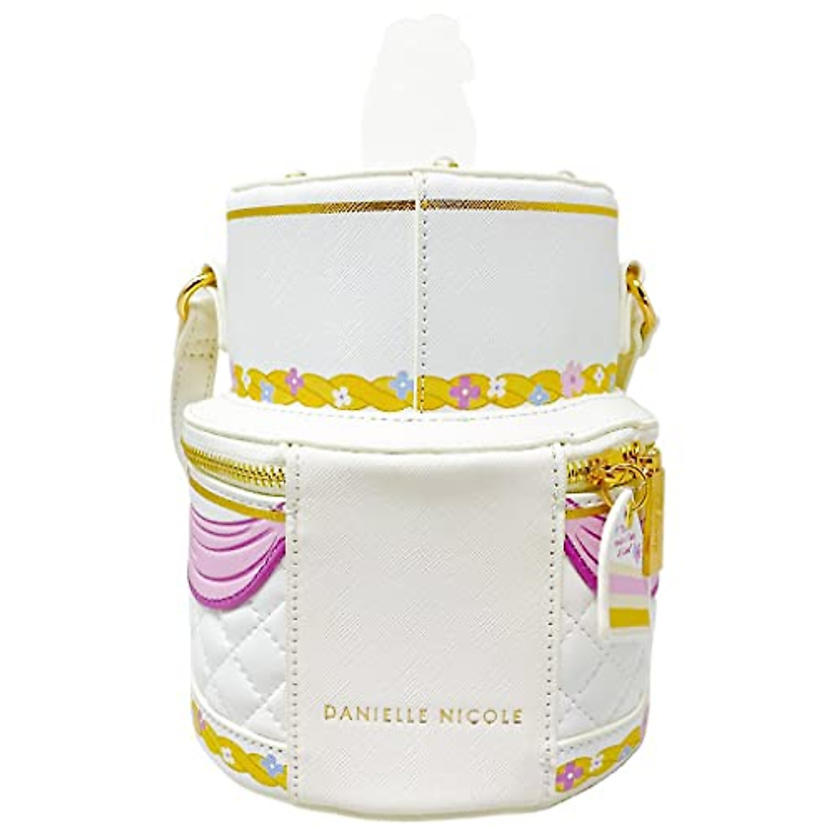 Danielle Nicole X Disney Tangled Wedding Cake Crossbody Bag - Fashion Cosplay Disneybound Cute Crossbody Bags, Multicolor
