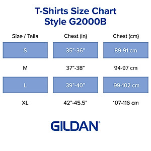 Gildan Unisex Child Ultra Cotton T-shirt, Style G2000b, Multipack, Royal, Large US