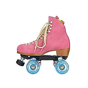 Moxi Skates - Malibu Barbie Limited Edition - Fun and Fashionable Womens Quad Roller Skate | Strawberry Pink | Size 8