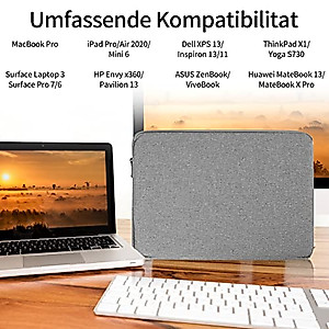HexinYigjly Universal 13" 14" Laptop Bag & Sleeve - Laptop Sleeve, Computer Sleeve - Soft, Padded, Unique Design - Perfect Laptop Sleeve for Work/Play - with Same Power Case