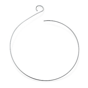 Simple Fine Modern Choker V Swirl Ball Shape Geometric Collar Statement Necklace For Women .925 Silver Sterling
