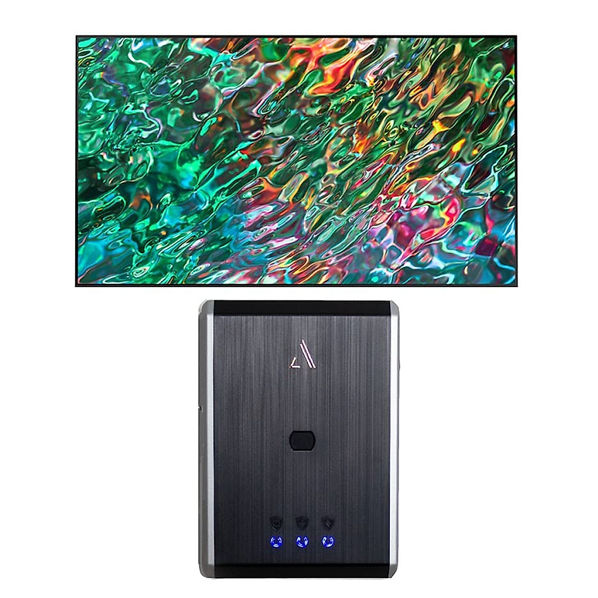 SAMSUNG QN75QN90BAFXZA 75" QLED Quantum Matrix Neo 4K Smart TV with an Austere 7S-PS4-US1 4-Outlet Power with Omniport USB (2022)