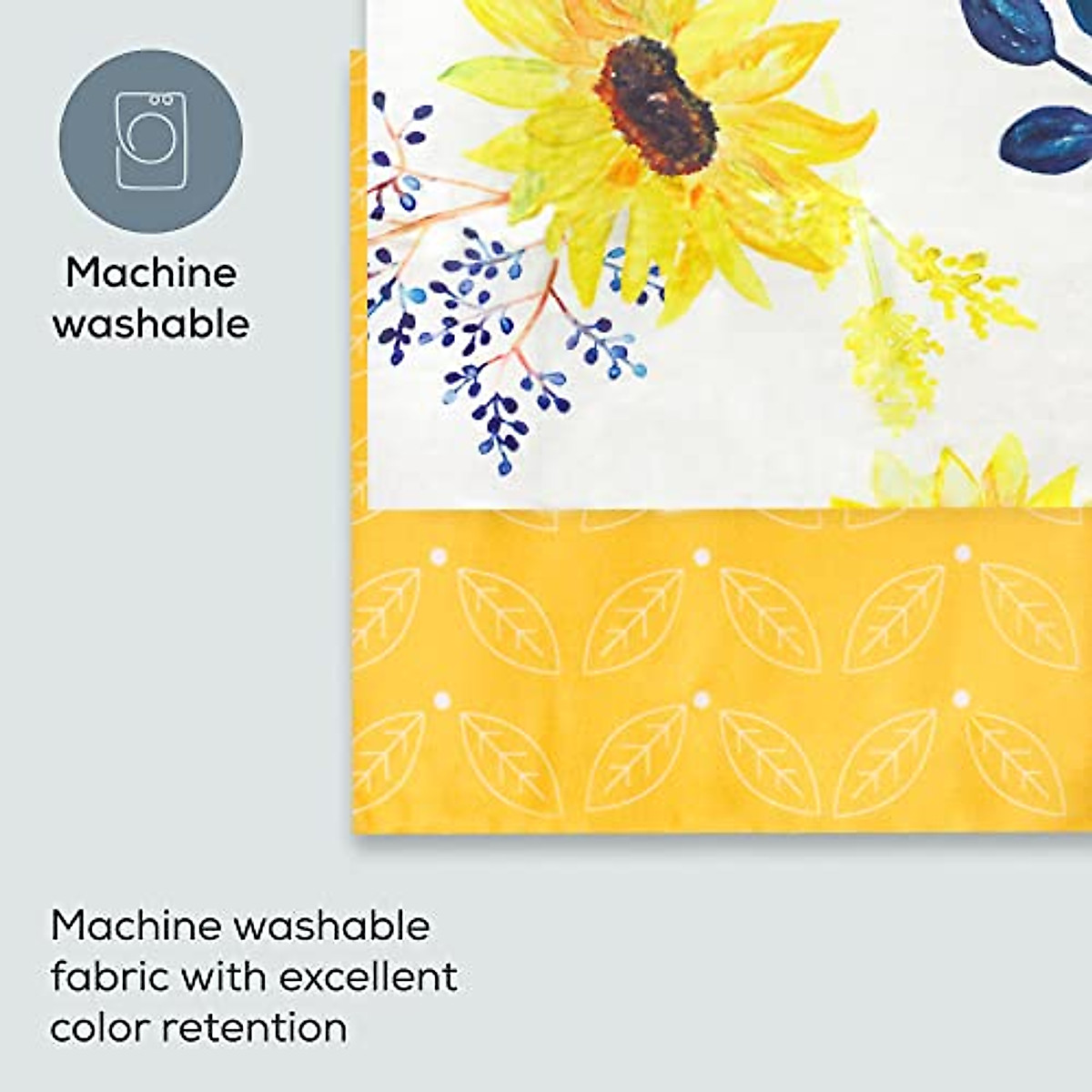 First Landings Newborn Swaddle Set - Matching Headband and Baby Blanket (Set of 2 Each) 36" x 36" Receiving Baby Blanket Boy and Girl - For Newborn Photography, Nursing Covers, Burp Cloths (Sunflower)