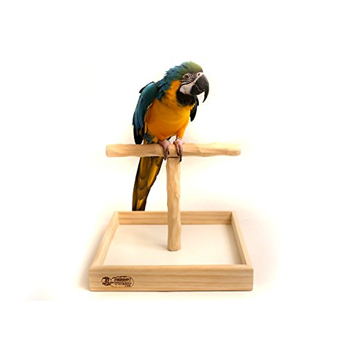 Deluxe Large Tabletop NU Perch - Parrot T Perch Stand Large